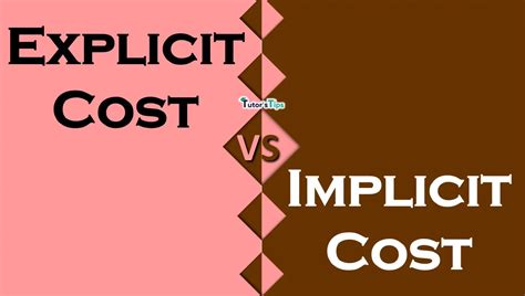 Difference Between Explicit Cost And Implicit Cost Tutors Tips