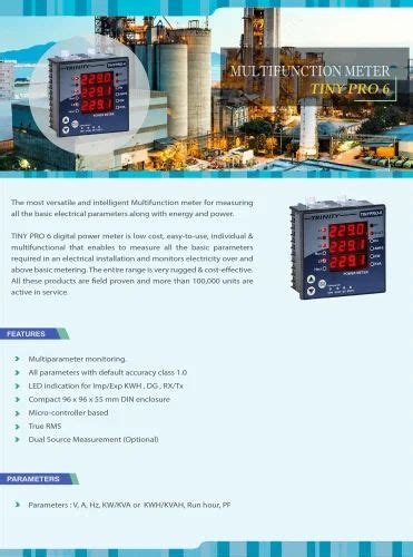 Three Phase Multifunction Meter Tiny Pro 6 At ₹ 2200 In Pune Id 2853693239597