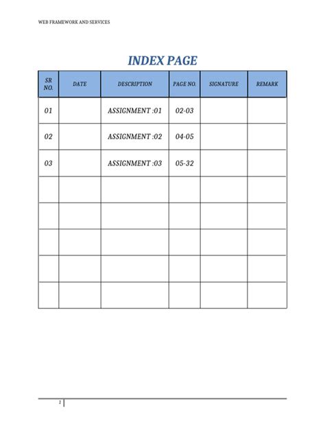 index page pdf