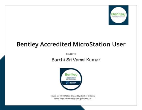 Vamsi Kumar B On Linkedin I Happy To Share That I Have Successfully Completed The Bentley And