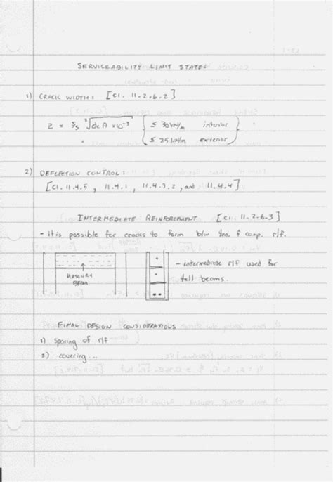 Civeng 4w04 Lecture 4 Lecture 4 Serviceablility Limit Statepdf
