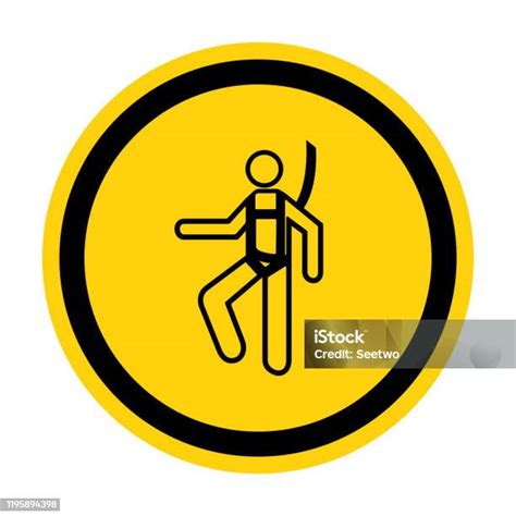 기호 착용 안전 하네스 기호 흰색 배경에 격리 벡터 그림 Eps10 강철에 대한 스톡 벡터 아트 및 기타 이미지 강철 건설 산업 규칙 Istock