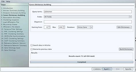 Gui For Gene Dictionary Building Download Scientific Diagram