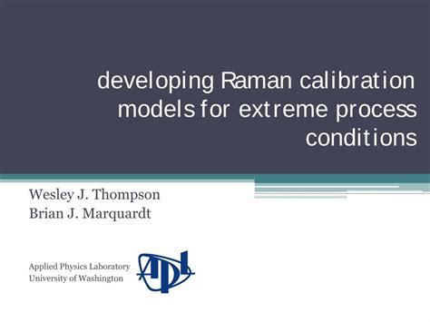 pdf developing raman calibration models for extreme process dokumen