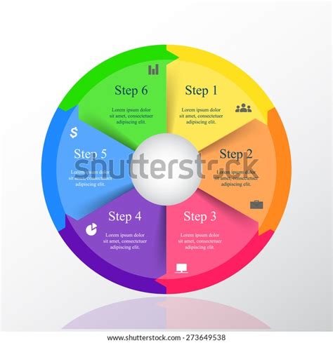 Template Diagram Graph Presentation Chart 6 Stock Vector Royalty Free 273649538 Shutterstock