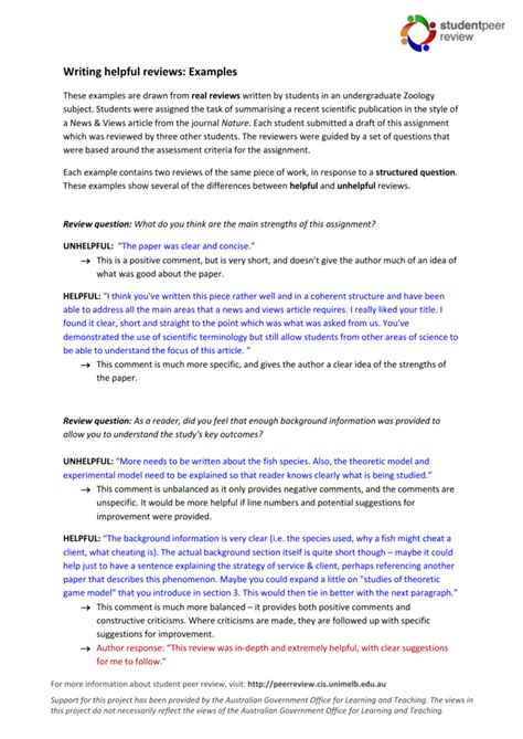 Review Examples DOCX 110 KB