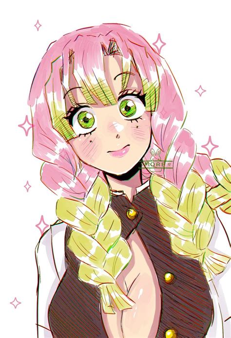 Mitsuri Love Hashira Mitsuri Kanroji Kny Shinobu Mitsuri Kanroji Fanart