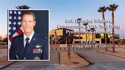 Col Douglas Wickert Promotion Ceremony Youtube