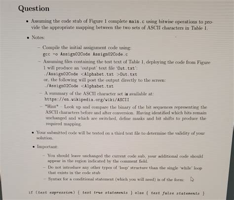 solved question assuming the code stub of figure 1