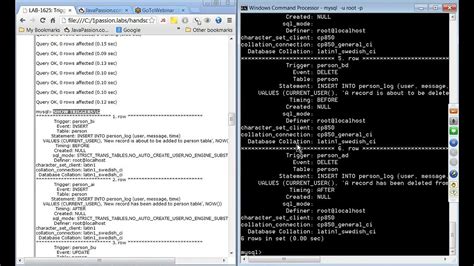 Mysql Triggers And Scheduled Events Youtube