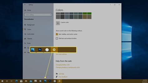 How To Change The Taskbar Color In Windows 10
