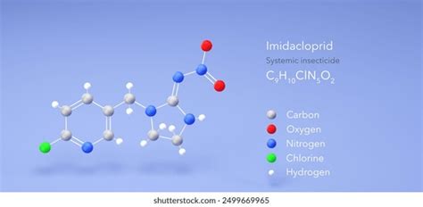 Imidacloprid Molecule Molecular Structure Systemic Insecticide Stock
