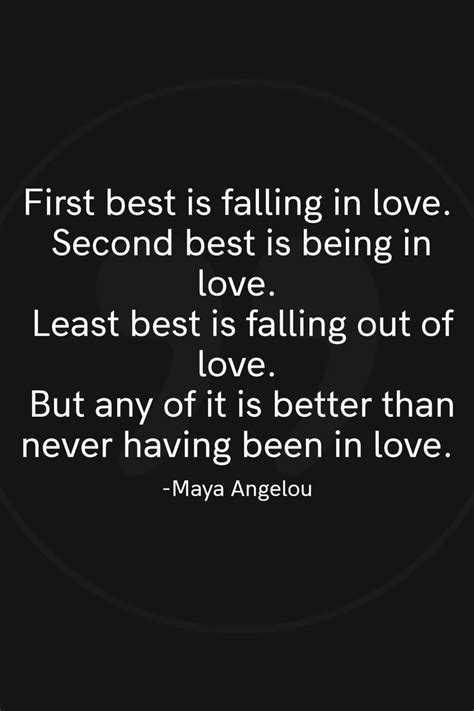 First Best Is Falling In Love