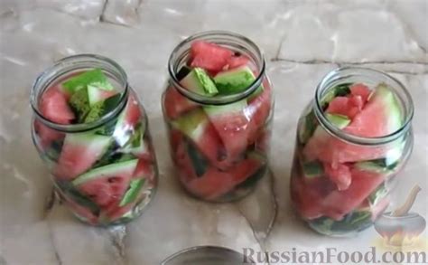 Рецепт Маринованный арбуз на зиму на