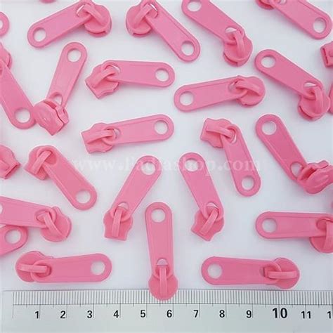 سرزیپ 5 لاکی دنده پلاستیکی صورتی گلبهی اعلا بسته ا فروشگاه اینترنتی فادیا