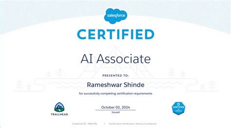 Salesforcecertification Ai Salesforceeinstein Machinelearning