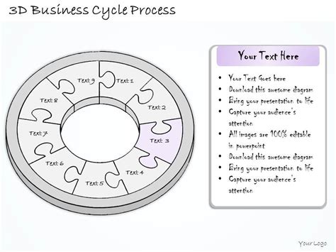 Business Ppt Diagram D Business Cycle Process Powerpoint Template PowerPoint Slide