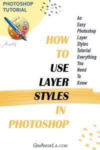 Using Layer Styles In Photoshop Photoshop Layer Styles Tutorial