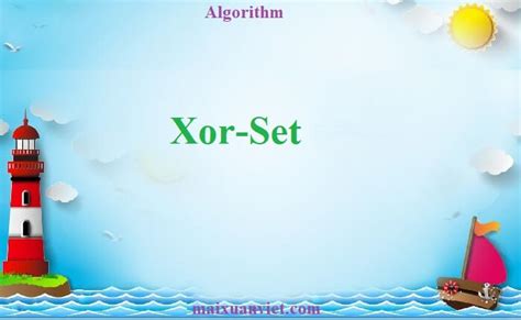Xor Set Vietmx S Blog