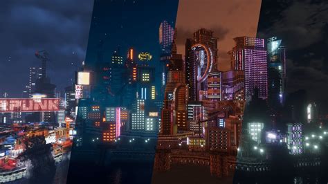 Minecraft Colored Lighting Shaders Comparison The Cyberpunk Project YouTube
