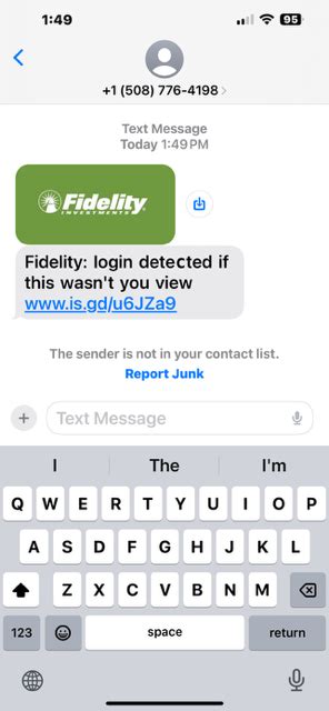 Text Scam Pretending To Be Fidelity Investments Rfidelityinvestments