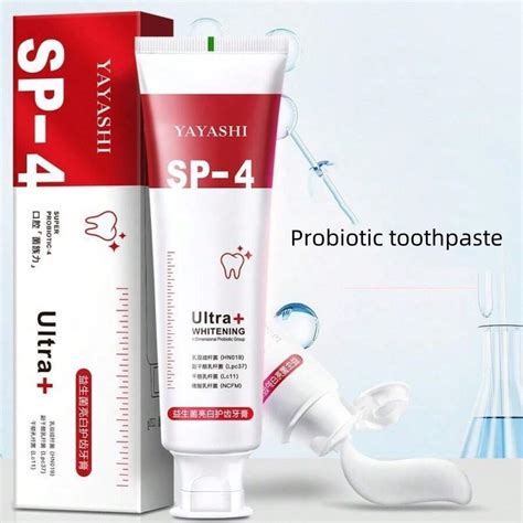 3pcs Sp 4 Probiotic Brightened Toothpaste For Healthy Teeth And Gums