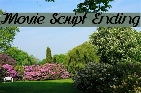 Movie Script Ending Font FFonts Net