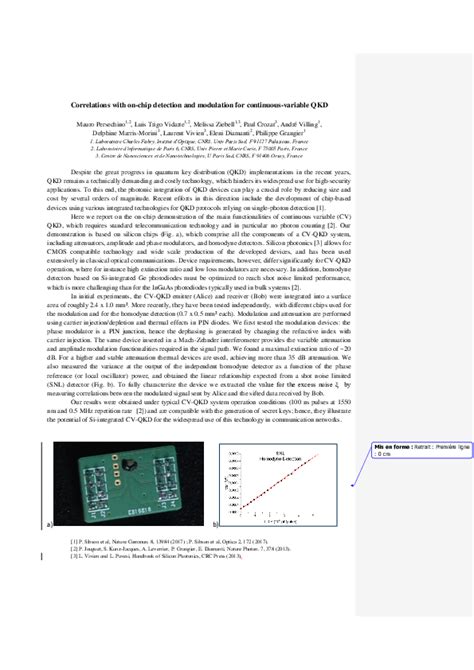 Pdf Correlations With On Chip Detection And Modulation For Continuous