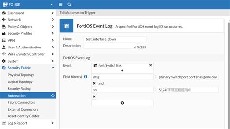 Technical Tip Configure Stitch To Alert When A Po Fortinet Community