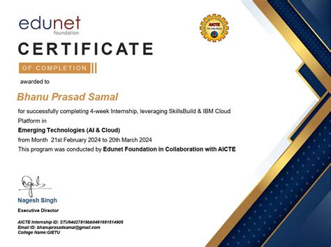 Ibm Edunet Aicte Bhanu Prasad Samal