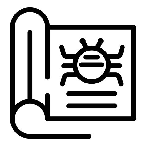 Hoax Bug Icon Outline Style 15666860 Vector Art At Vecteezy