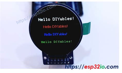 Esp32 128 인치 원형 Tft Lcd 디스플레이 모듈