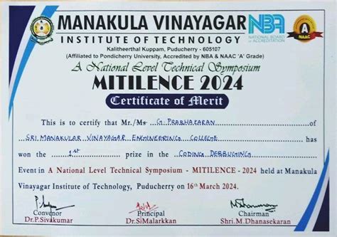 Prabha Karan G On Linkedin Mvit Coding Symposium2024 Smvec