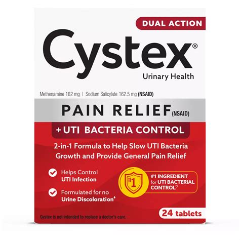 Cystex Uti Pain Relief Tablets Shop Medicines And Treatments At H E B