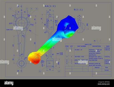 Finite Element Method Fem Analysis Connecting Rod Crank For Friction