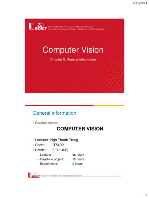 It5409 Ch0 About Course Pdf 3 D Computer Graphics Computer Vision