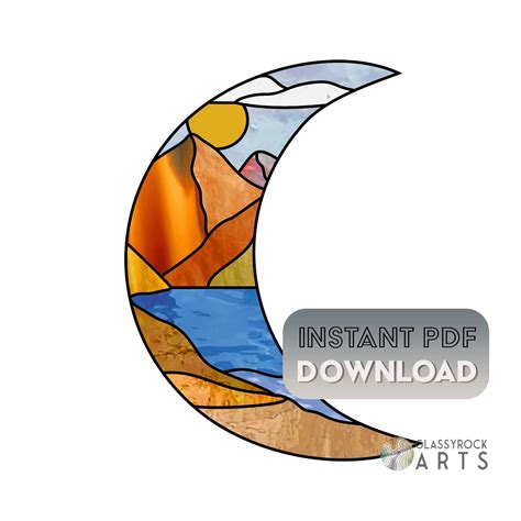 Stained Glass Moon Pattern At Eileen Porras Blog