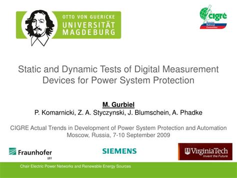 PPT Static And Dynamic Tests Of Digital Measurement Devices For Power System Protection