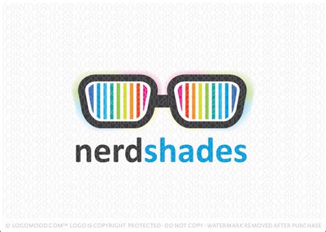 Nerd Shades Buy Premade Readymade Logos For Sale