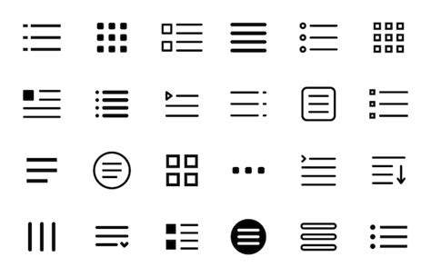 Premium Vector Hamburger Menu Icons Web And Mobile Navigation