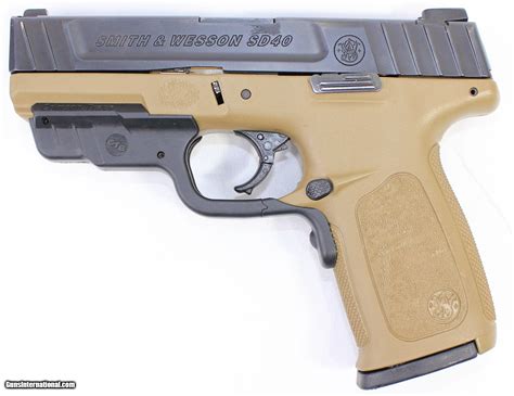Smith And Wesson Sd40 Fdeblack 40 Sandw W Red Laser