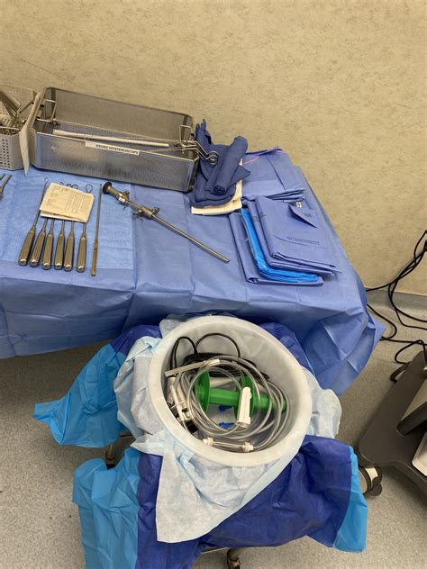 Hysteroscopy Mayo Stand And Back Table Setup Cstsetup