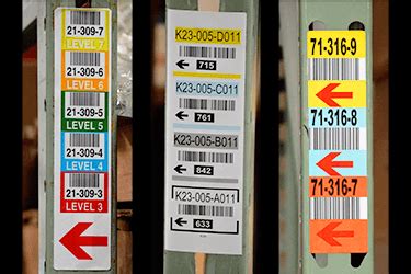 Warehouse Legend Labels Novex Systems