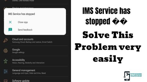 Ims Service Has Stopped Problem Solved In Samsung S8 Youtube