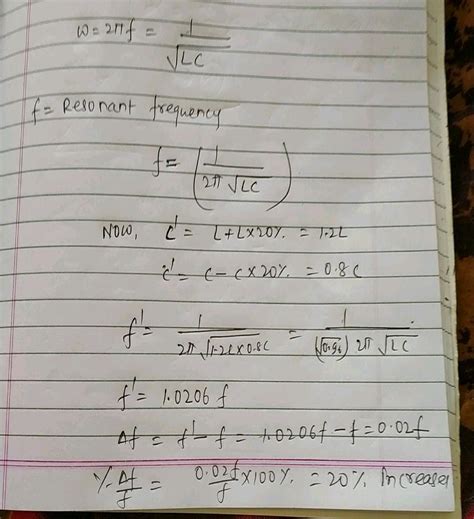in a series resonant r l c circuit l is increased by 25 and c is