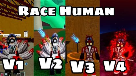 Race Human V1 To Human V4 Blox Fruits ┃ Uncaporal Youtube