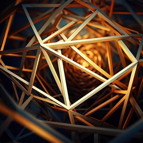 Premium Photo Plucle Lines And Angles Create A Complex Geometric