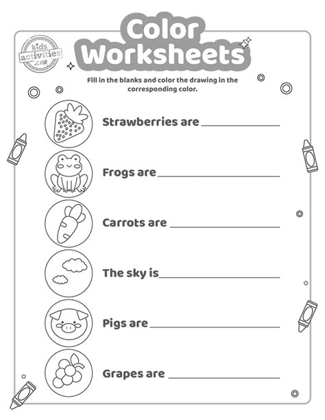 Free Printable Color Worksheets Fun Learning Printables For Everyone