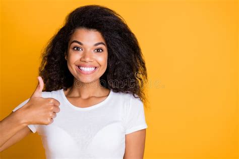 Close Up Photo Of Cheerful Positive Nice Cute Girlfriend Showing You