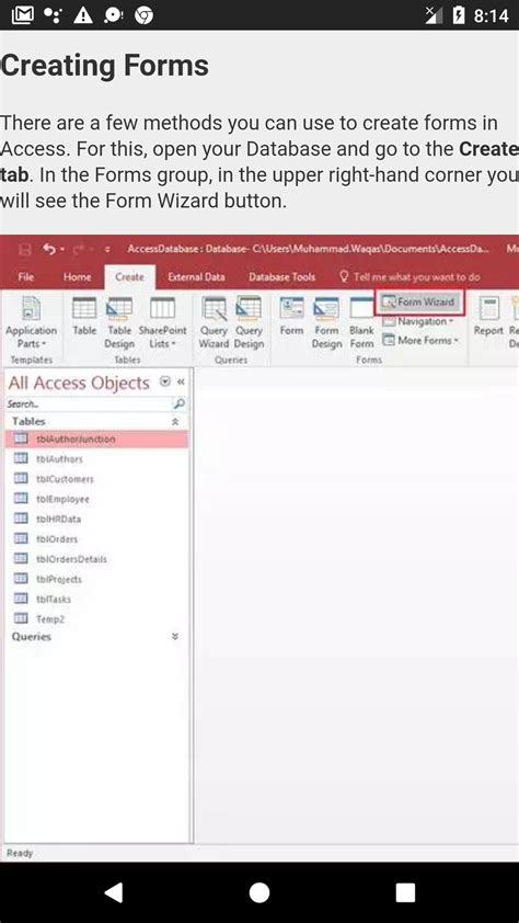 Learn Complete Ms Access Basics Guide Apk For Android Download